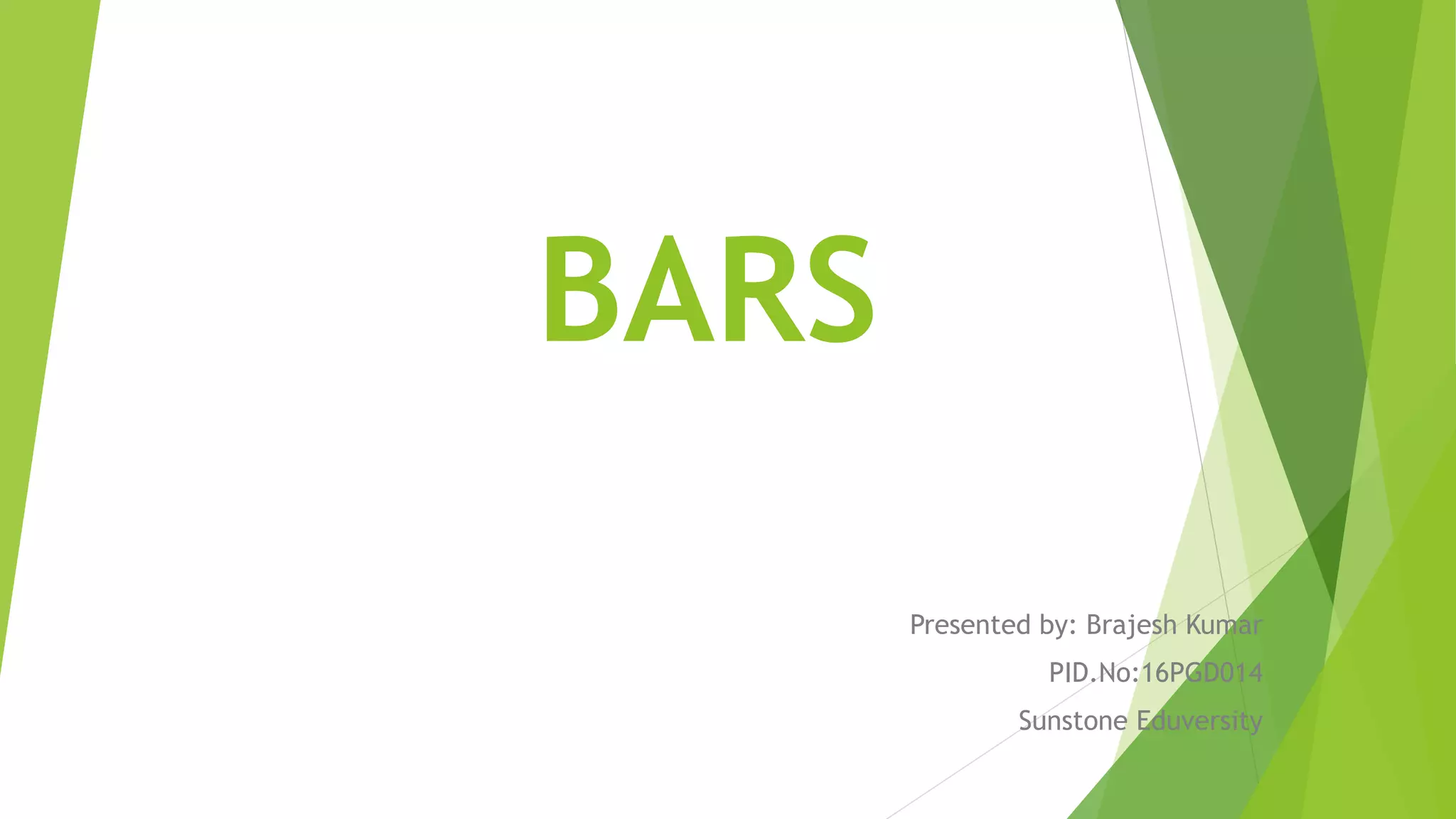 Bars(Behaviours anchor rating scale) | PPTX