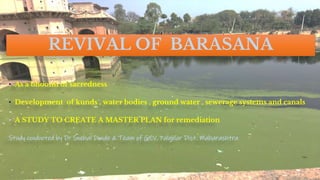 Barsana Kund study for revival and heritage preservation | PPT