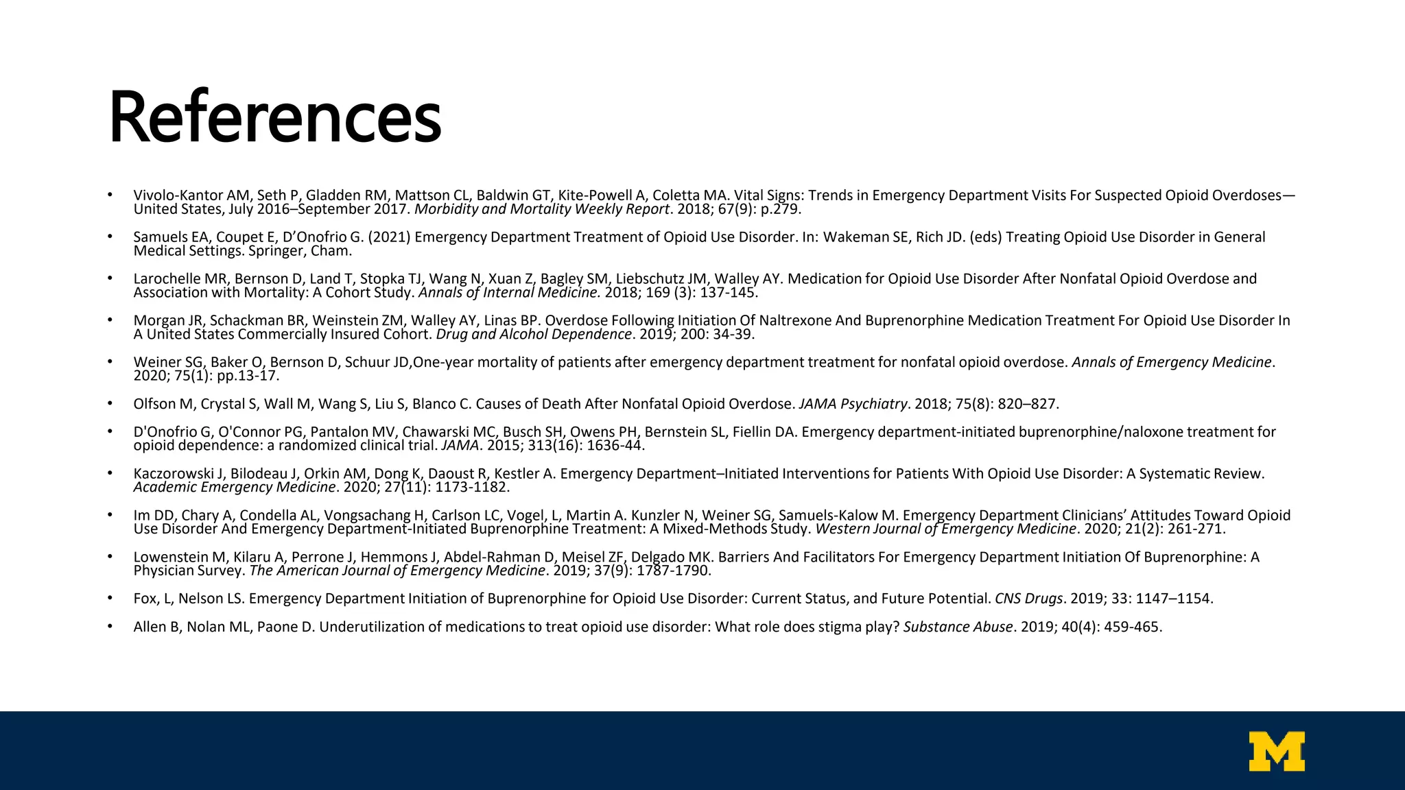 Impact of a Medication for Opioid Use Disorder Curriculum for Emergency ...