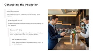 Bar Service SOP Inspection with eAuditor Audits & Inspections | PDF