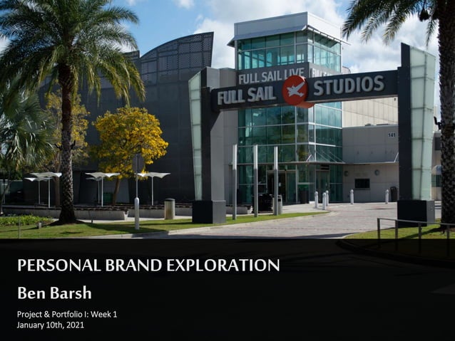 Ben Barsh's Personal Brand | PPT