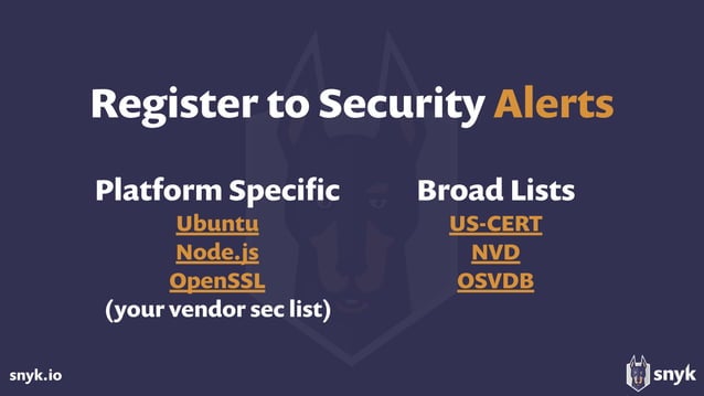 Stranger Danger: Securing Third Party Components (Tech2020) | PPT