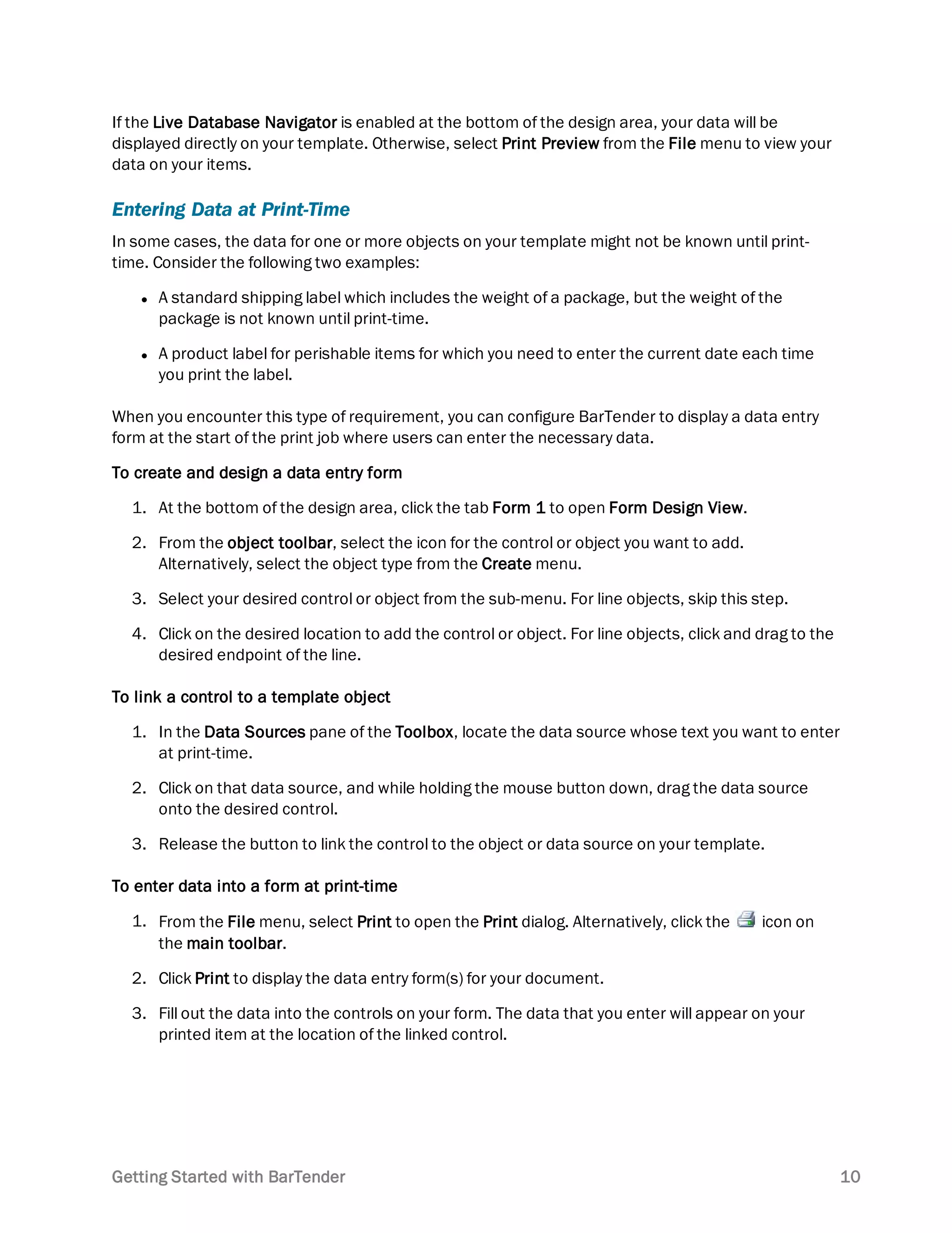 Bar tender manual | PDF | Operating Systems | Computer Software and Applications