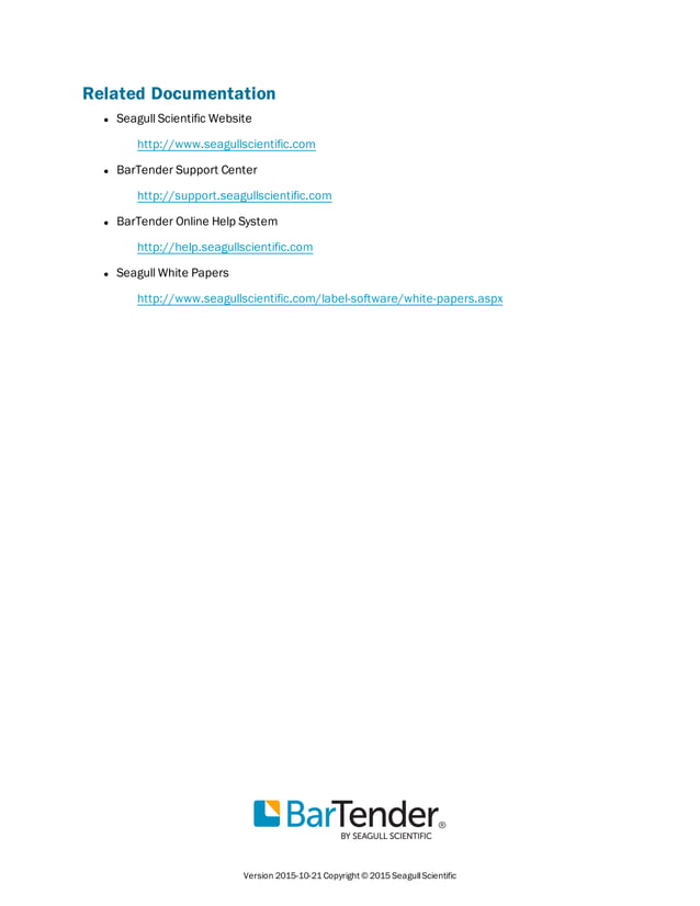 Bar tender manual | PDF | Operating Systems | Computer Software and Applications