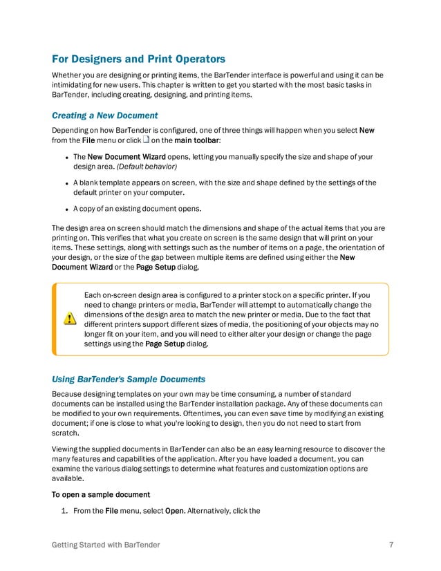 Bar tender manual | PDF | Operating Systems | Computer Software and Applications