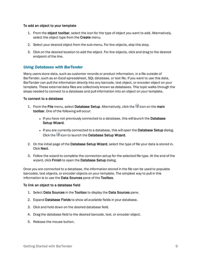 Bar tender manual | PDF | Operating Systems | Computer Software and Applications