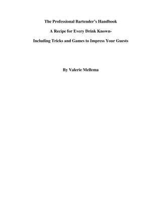 Bartenders handbook | PDF