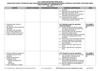 Bartending nc-ii-cg | PDF