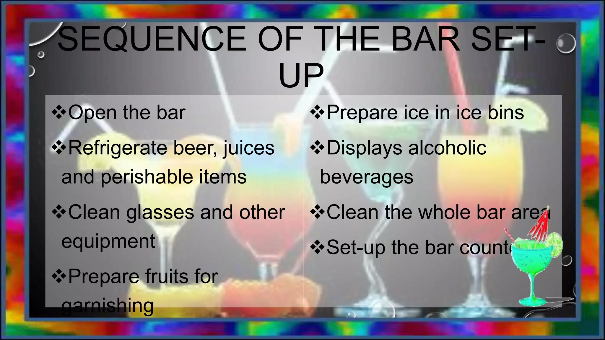 Bartending Presentation | PPTX