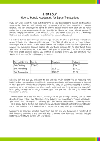 Barter and Income Tax: How to handle tax if you do barter exchange ...