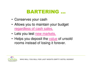 Barter for Hotels and Resorts | PDF