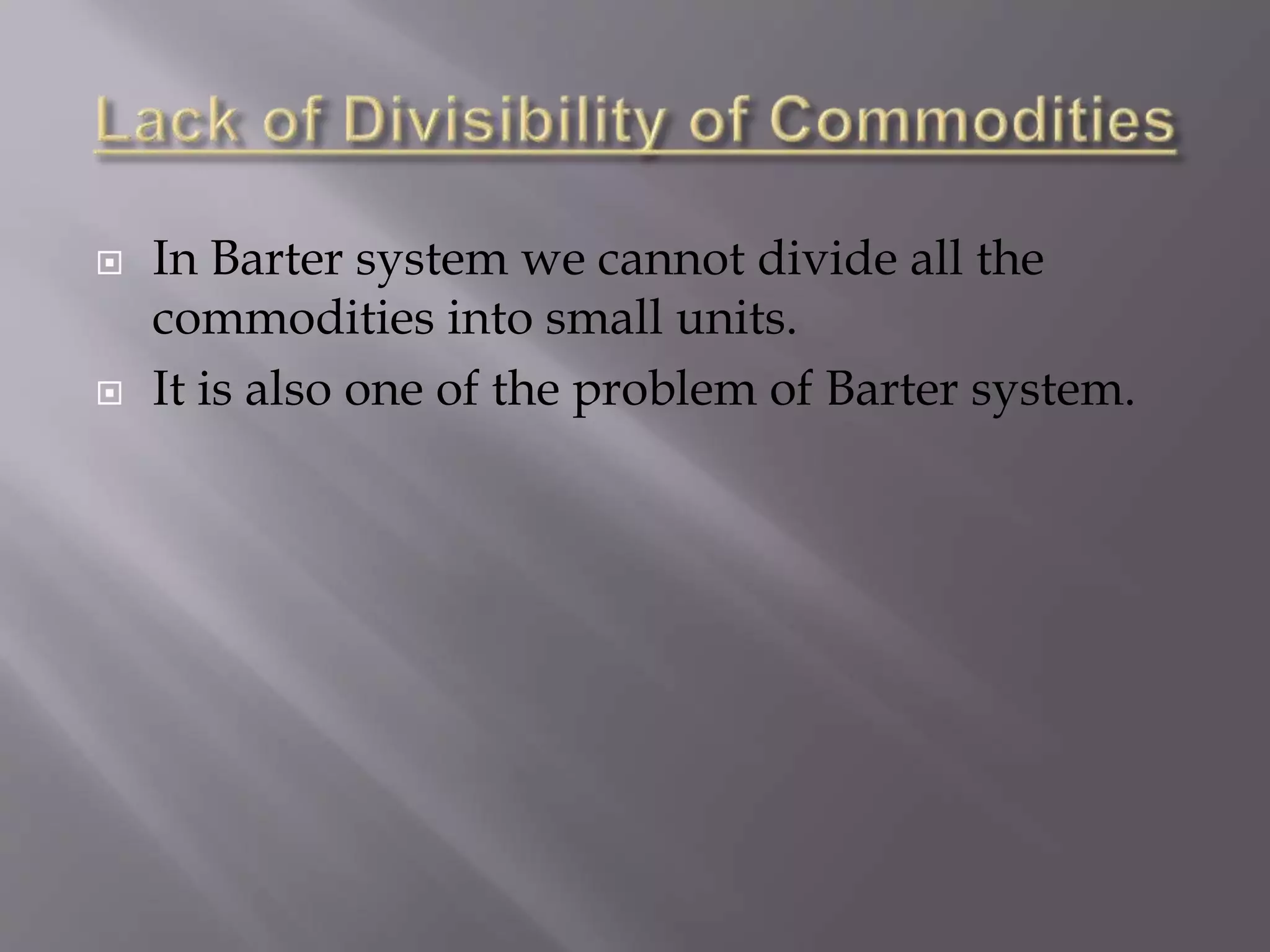 Barter system | PPTX