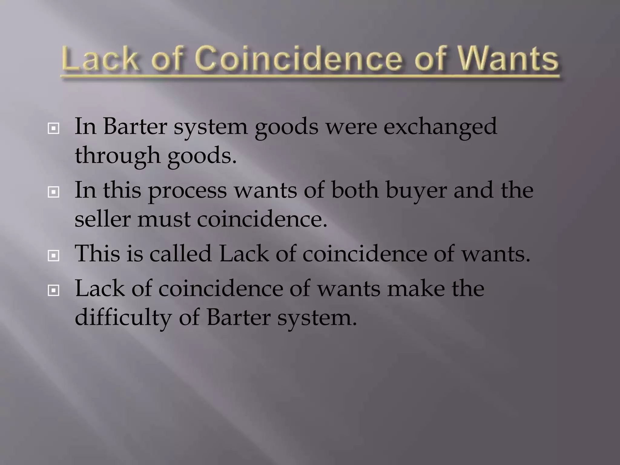 Barter system | PPTX
