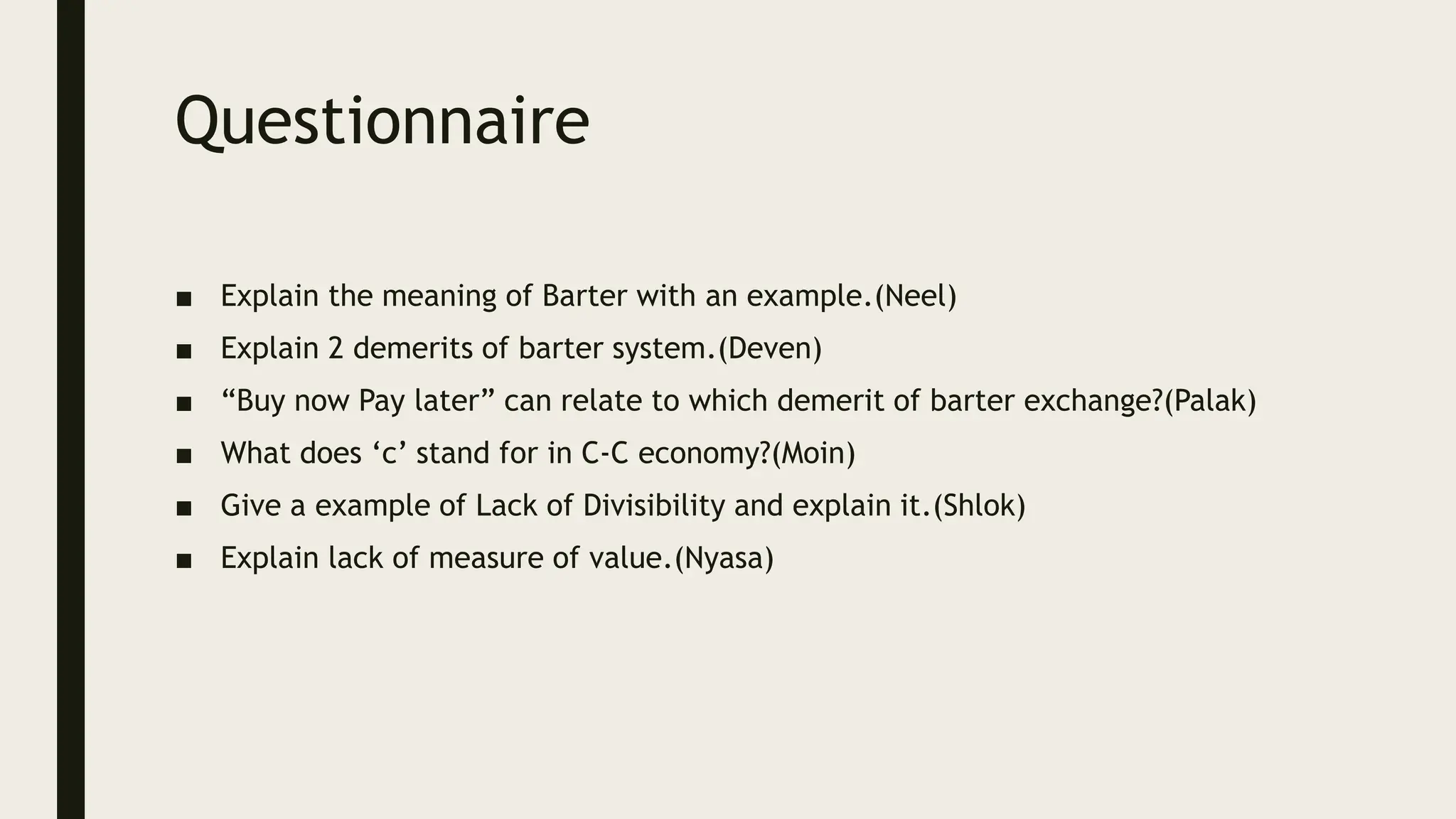 Barter System of Exchange and it's Difficulties(Mohak).pptx
