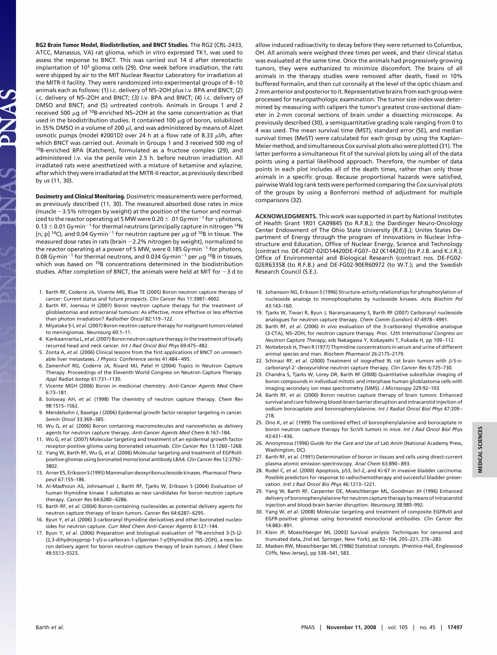 Targeting of TK1 to tumors for BNCT | PDF