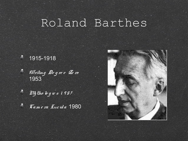roland Barthes | PPT