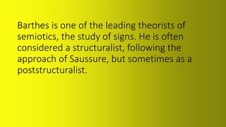 Barthes | PPT