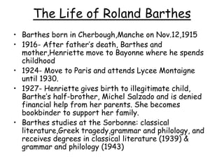 roland barthes semiotics theory on myth | PPT | Books and Literature