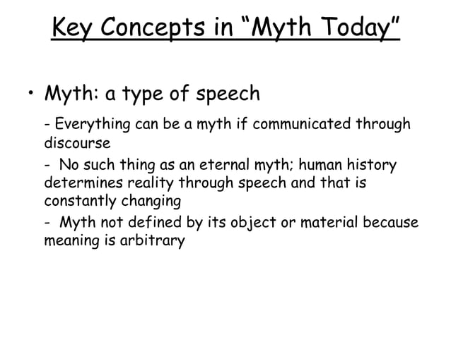 roland barthes semiotics theory on myth | PPT | Books and Literature