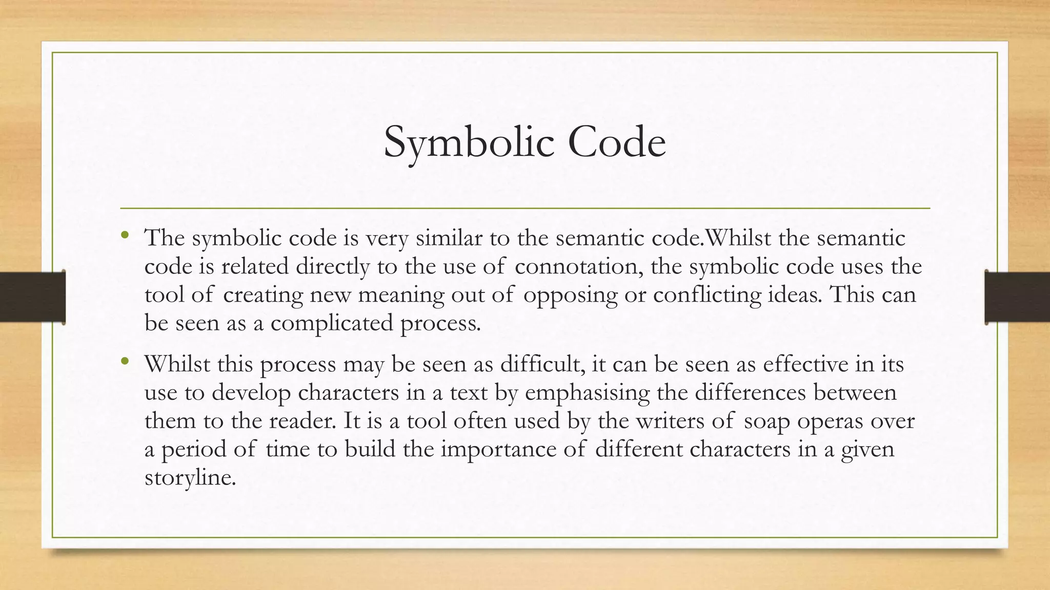 Barthes 5 narrative codes | PPTX