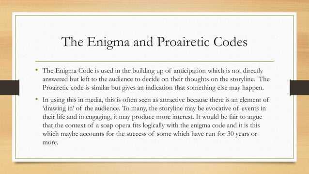 Barthes 5 narrative codes | PPTX
