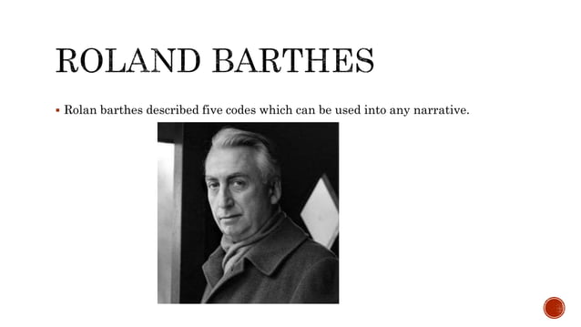 Barthes enigma codes | PPTX