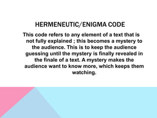 Barthes’ enigma theory | PPT
