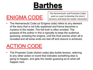 Barthes media trailers | PPTX