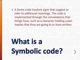 Barthes narrative code | PPT