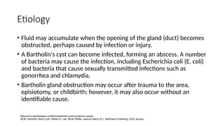 Bartholin cyst / kista bartholin ppt obgyn | PPTX