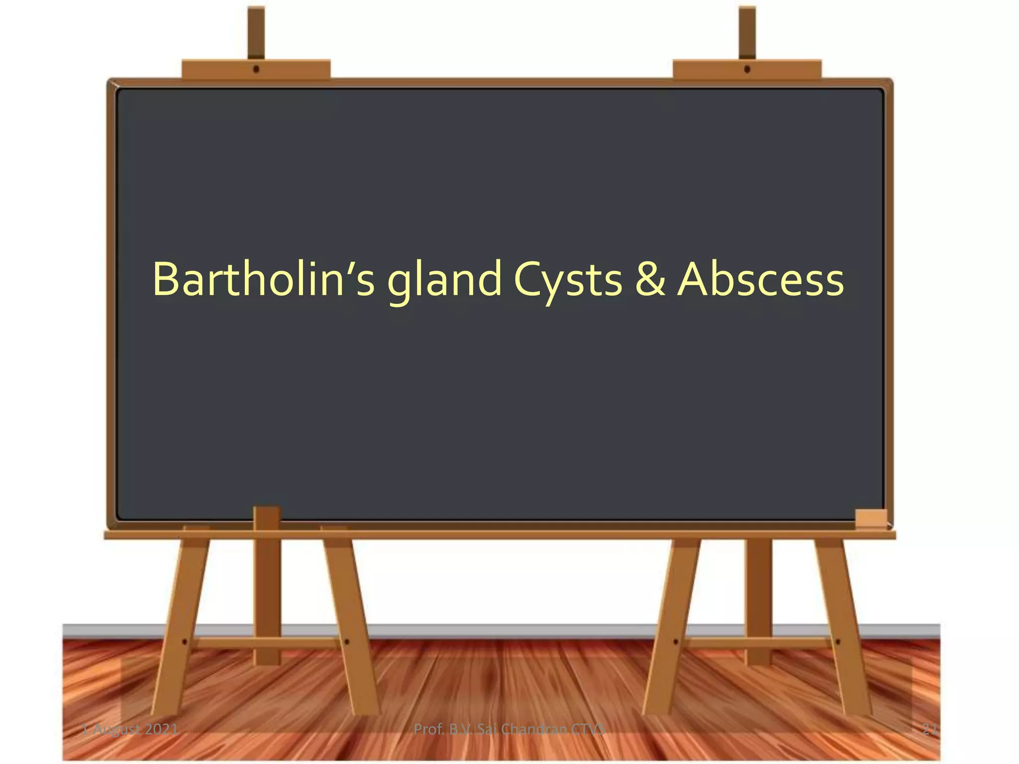Bartholin Gland Cyst Ppt