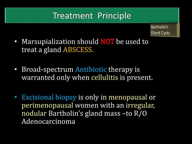 Bartholin gland cyst | PPT