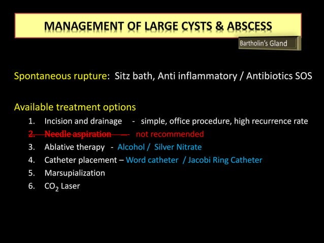 Bartholin gland cyst | PPT