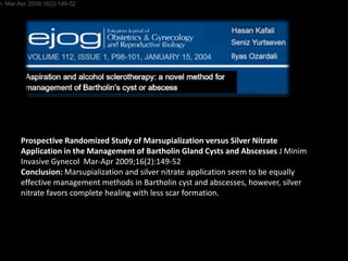 Bartholin gland cyst | PPTX