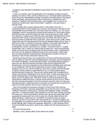 Bartleby, The Scrivener” | PDF