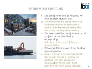 Bart legacy fleet decommissioning presentation | PDF