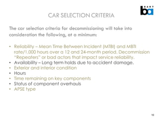 Bart legacy fleet decommissioning presentation | PDF