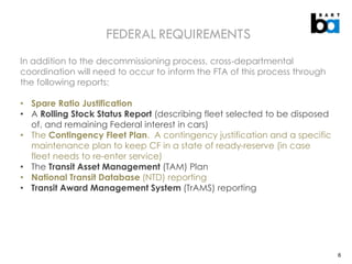 Bart legacy fleet decommissioning presentation | PDF