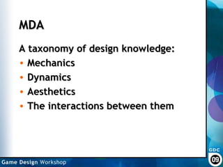 Putting the pieces together: The MDA Framework | PPT