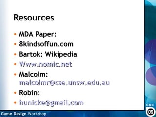 Putting the pieces together: The MDA Framework | PPT