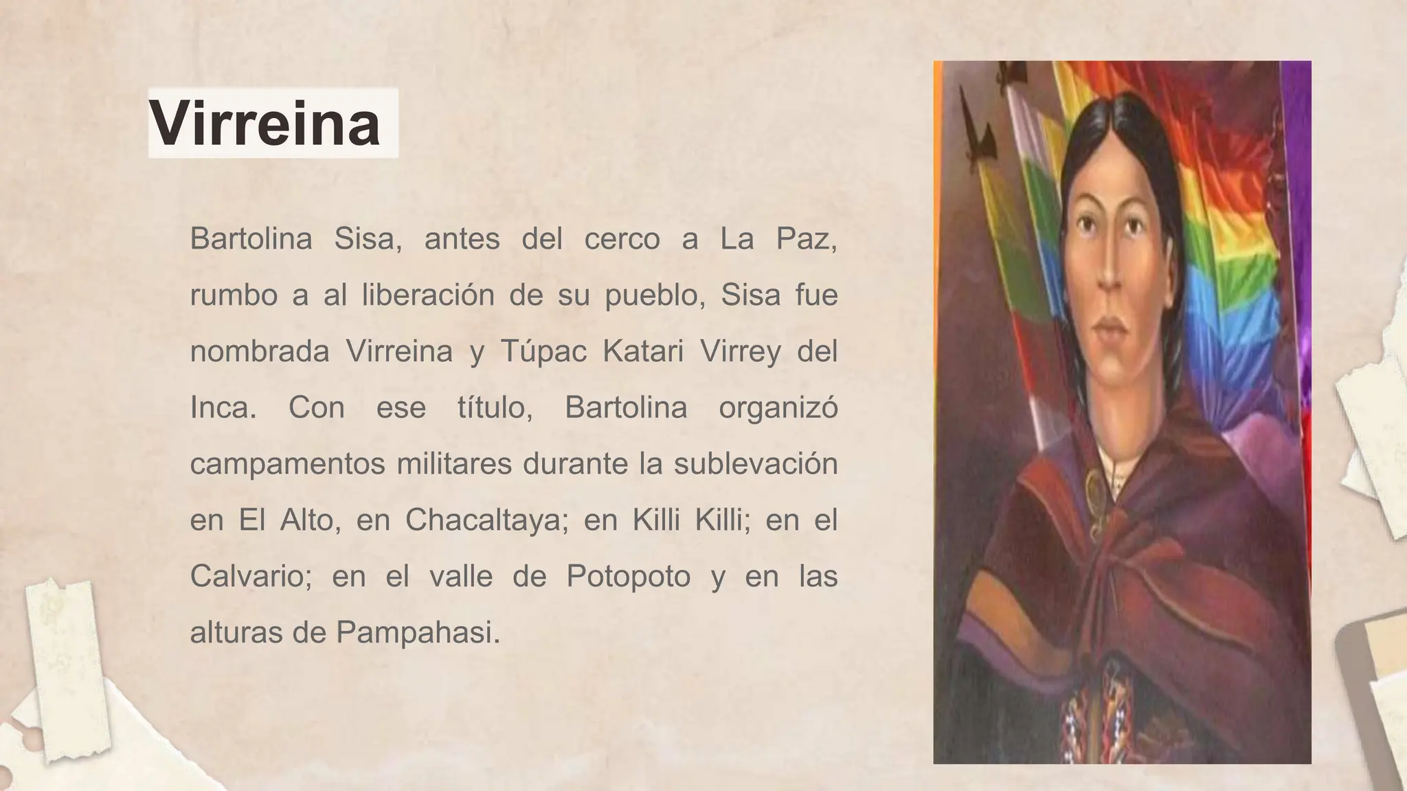 BARTOLINA SISA, la mujer indígena en la época colonial | PPT