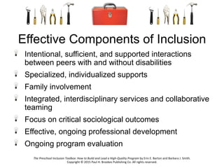 How to Build and Lead a High Quality Preschool Inclusion Program | PDF