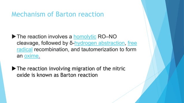 BARTON REACTION.pptx | Chemistry | Science