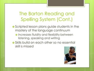 Barton reading and spelling powerpoint | PPTX