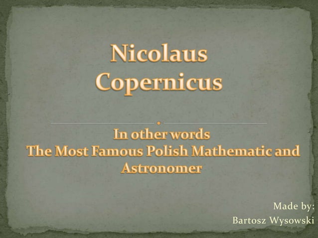 Bartosz Wysowski 2 c | PPT