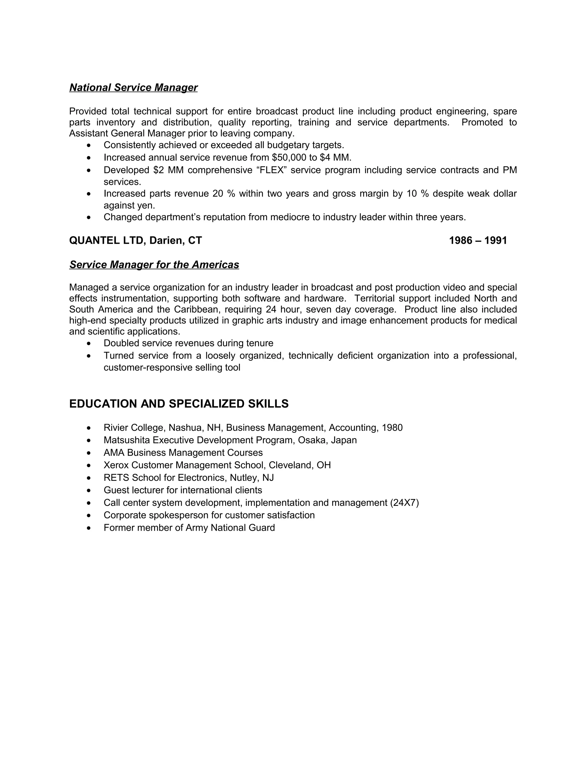 Bart resume 11614 | DOC