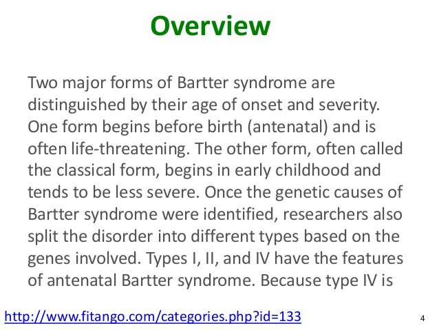 Bartter Syndrome