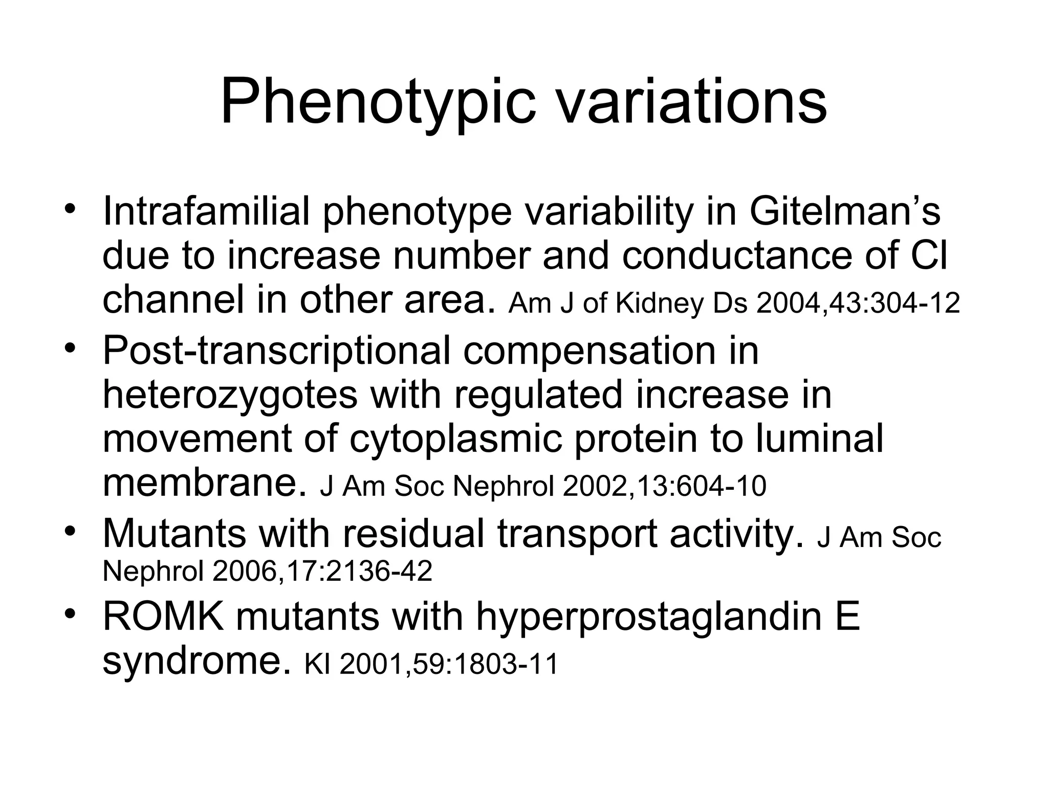 Bartter’S And Gittleman’S Syndromes | PPT