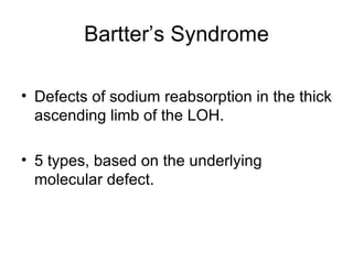 Bartter’S And Gittleman’S Syndromes | PPT