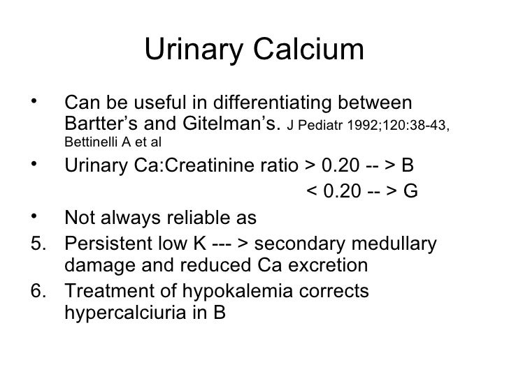 Bartter’S And Gittleman’S Syndromes